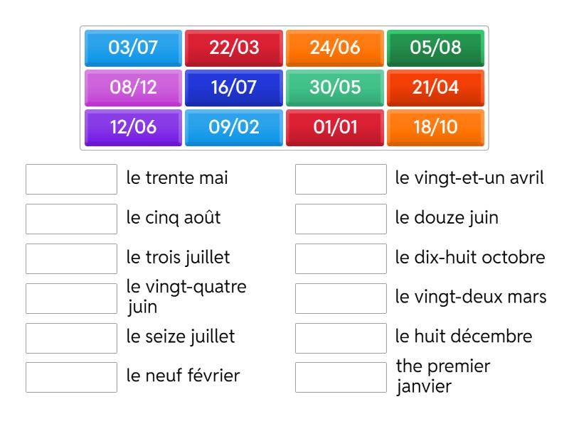 French Dates - Match up