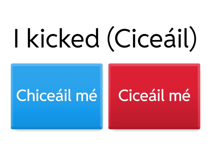 Na Briathra Rialta - An Aimsir Chaite - Quiz