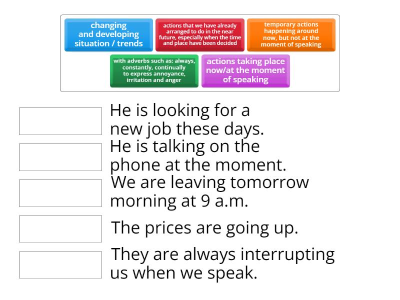 Present-Continuous_Use_B1-B2 - Match up