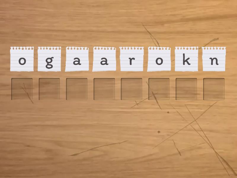 OW 2 - Unit 7 - Amazing Animals (Voc. 1) - Anagram