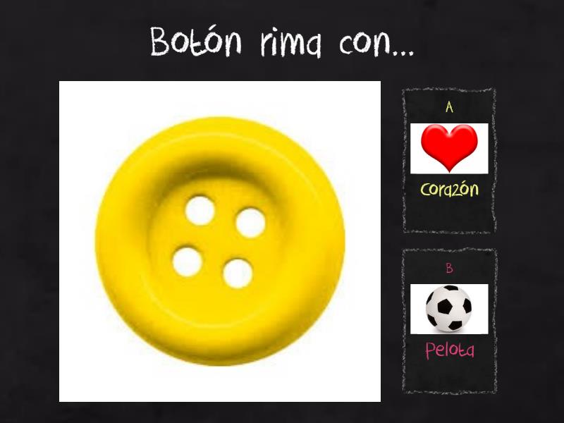 Encuentra las rimas/A.Olivares - Quiz