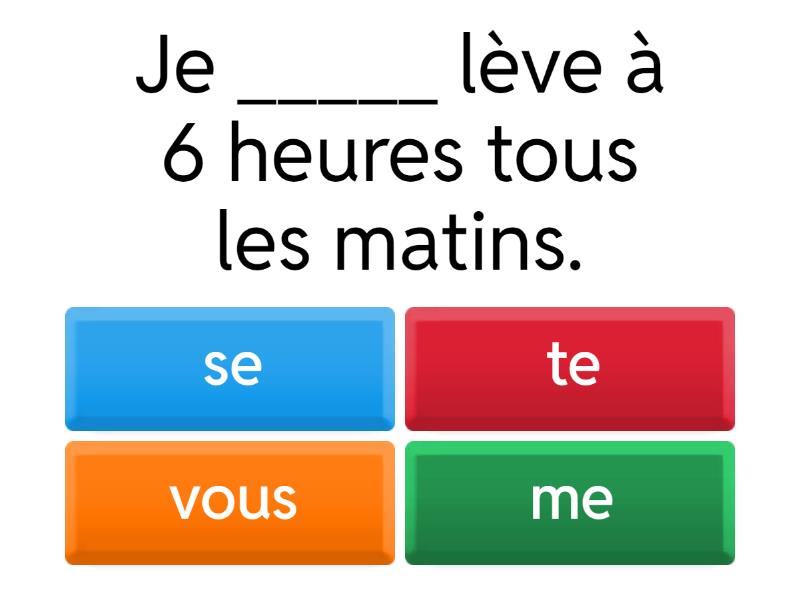 Parler de ses habitudes et des activités quotidiennes - Quiz
