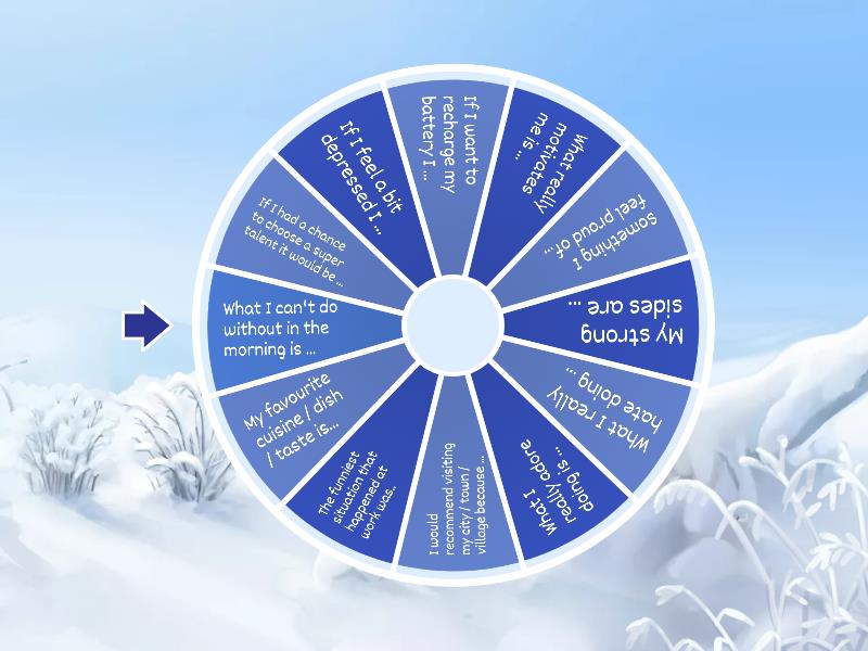 Icebreaker to get to know each other - Spin the wheel