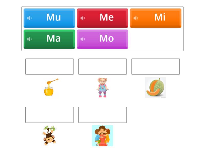 Aprendo la letra Mm - Match up