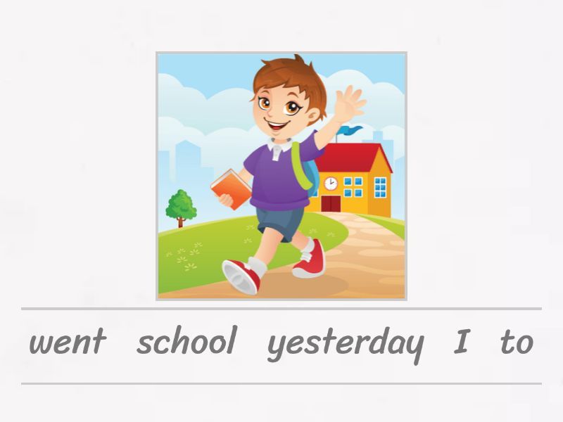 movers speaking past simple - Unjumble