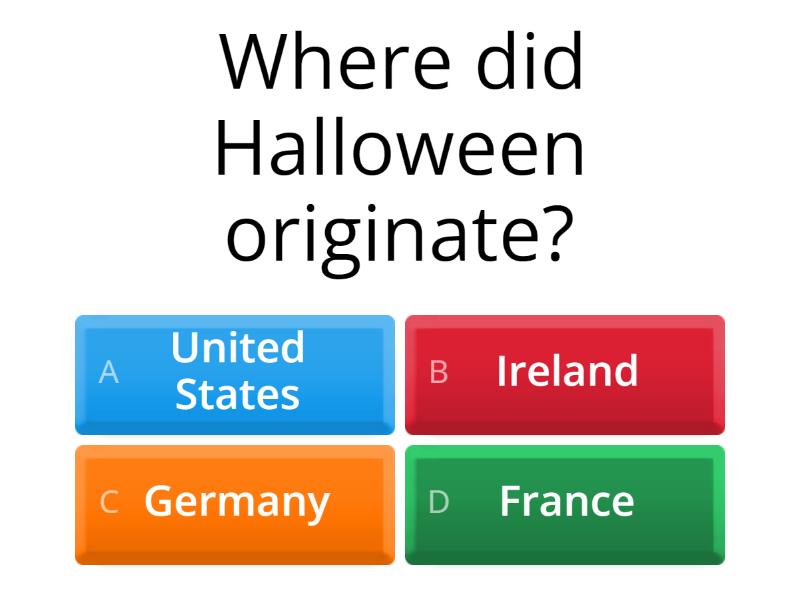 History of Halloween - Quiz