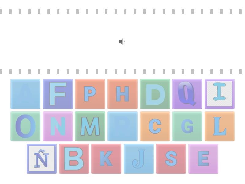 Jugando con el abecedario - Find the match