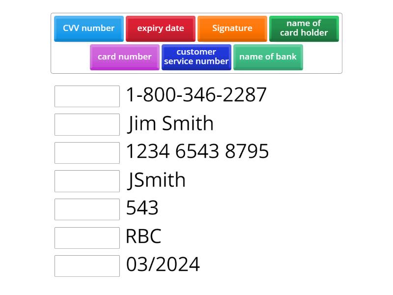 Debit Card - Match up