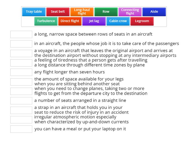 * Air travel - On board (EF Upp 3A) - Match up