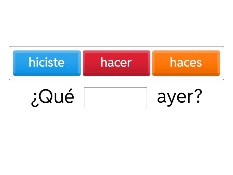 Viva 2 Mod 3 What did you do yesterday open cloze - Complete the sentence
