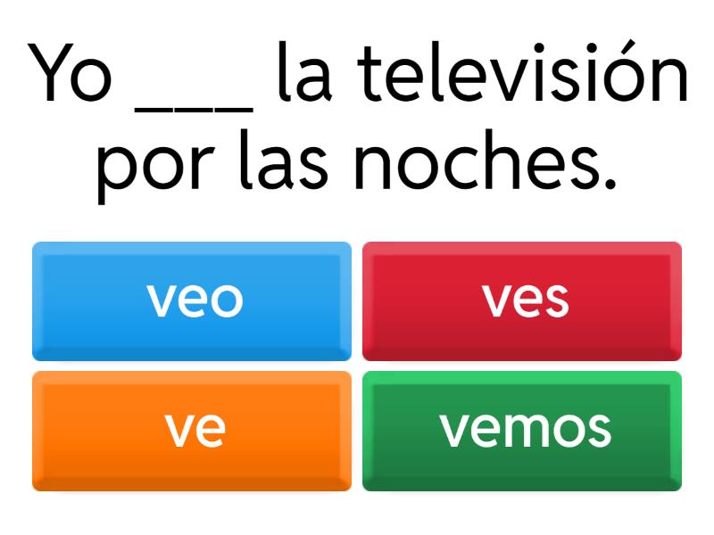 Repaso de verbos - Quiz