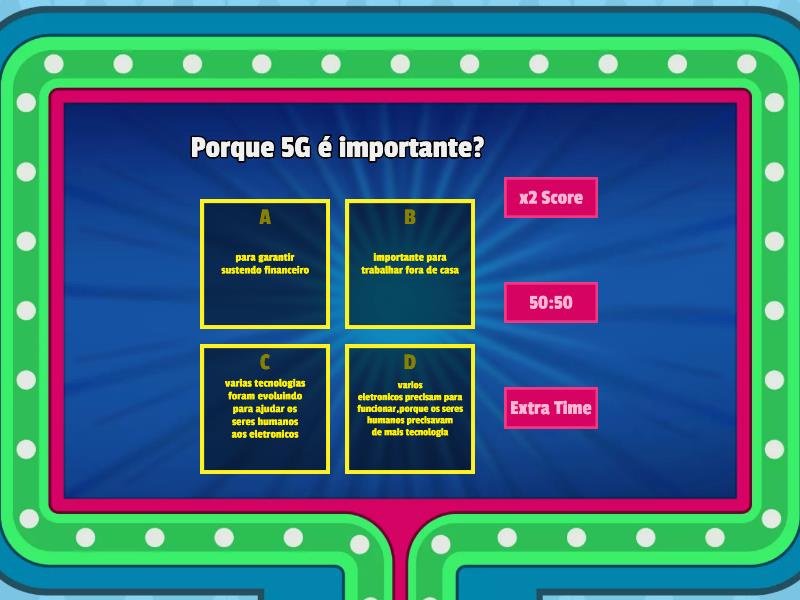 Perguntas sobre 5G? - Gameshow quiz