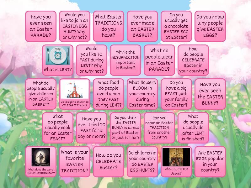 Easter Questions - Flip tiles