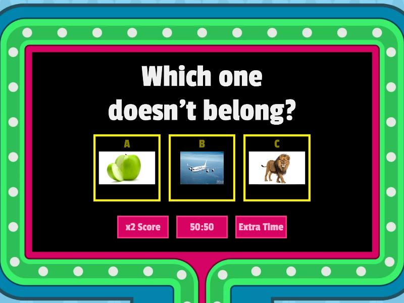 Which One Doesn't Belong? Inital Letters - Gameshow quiz