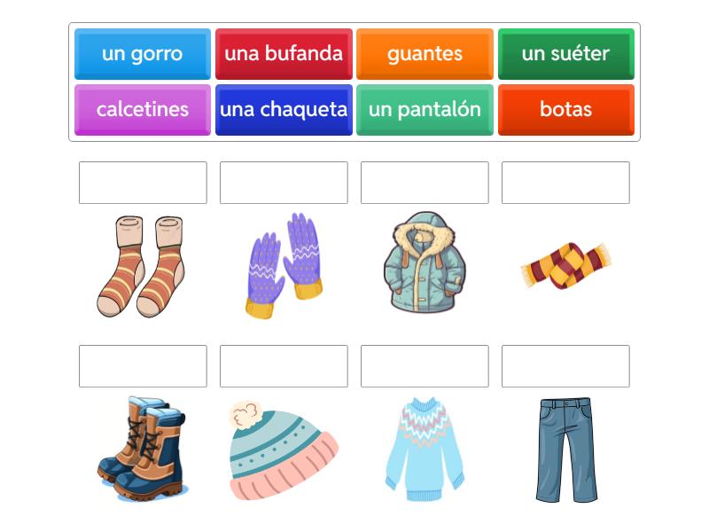 Clothes_1/2 Spanish - Match up