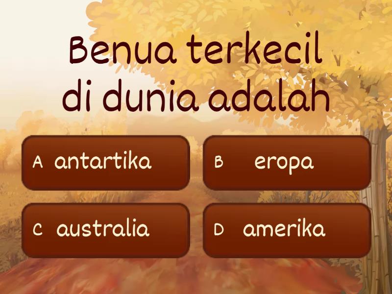 z Benua Kelas 6 - Quiz