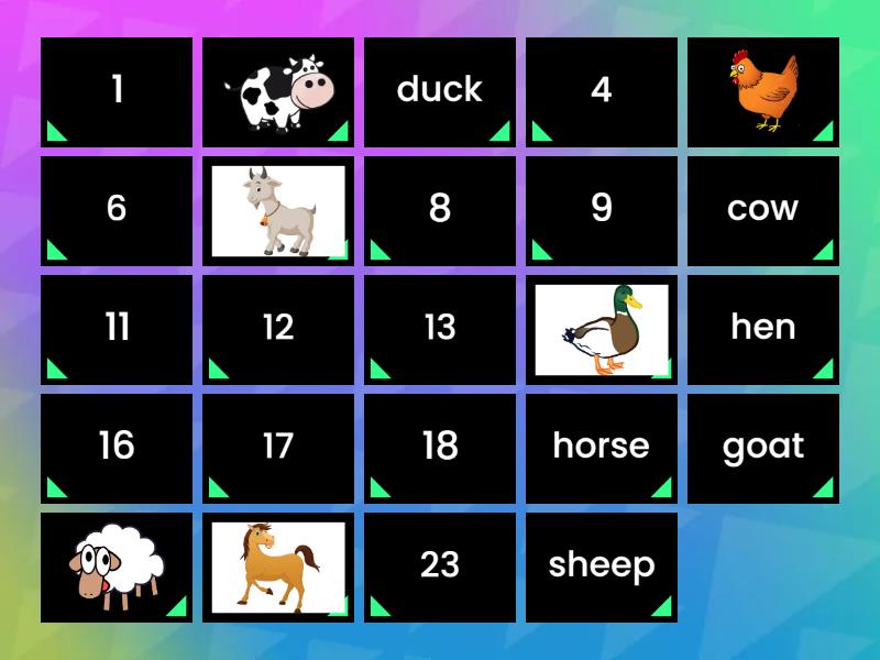 Farm - Matching pairs