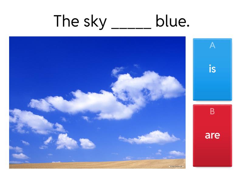 Verb to be (Colors) - Grammar - Quiz