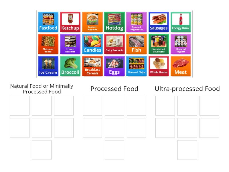 Drag and drop each item into its correct group. - Group sort