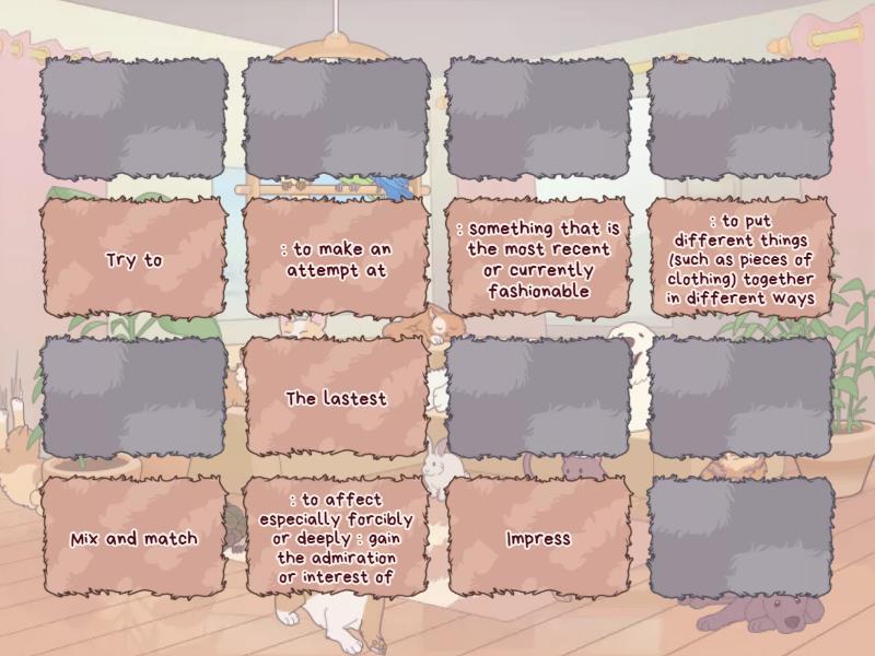Level 6 Unit 8.1 Vocabulary (Giving gifts) - Matching pairs