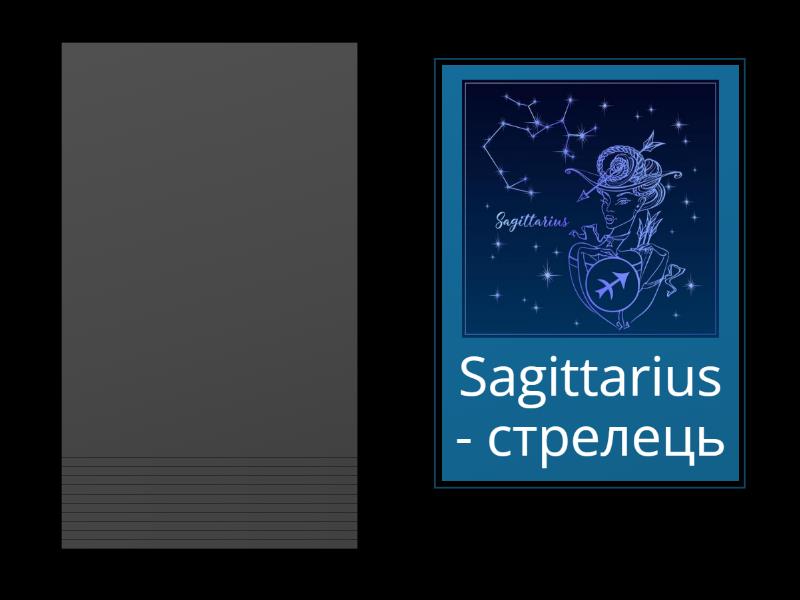 Zodiac signs - Speaking cards