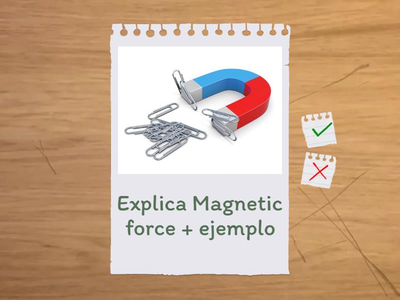 Repaso types of forces - Flash cards