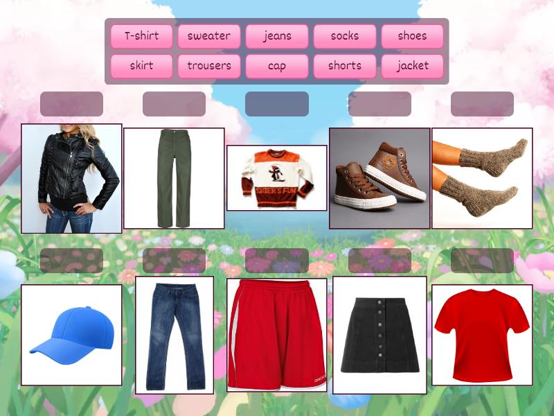 SM1 Unit 7 Vocabulary Clothes - Match up