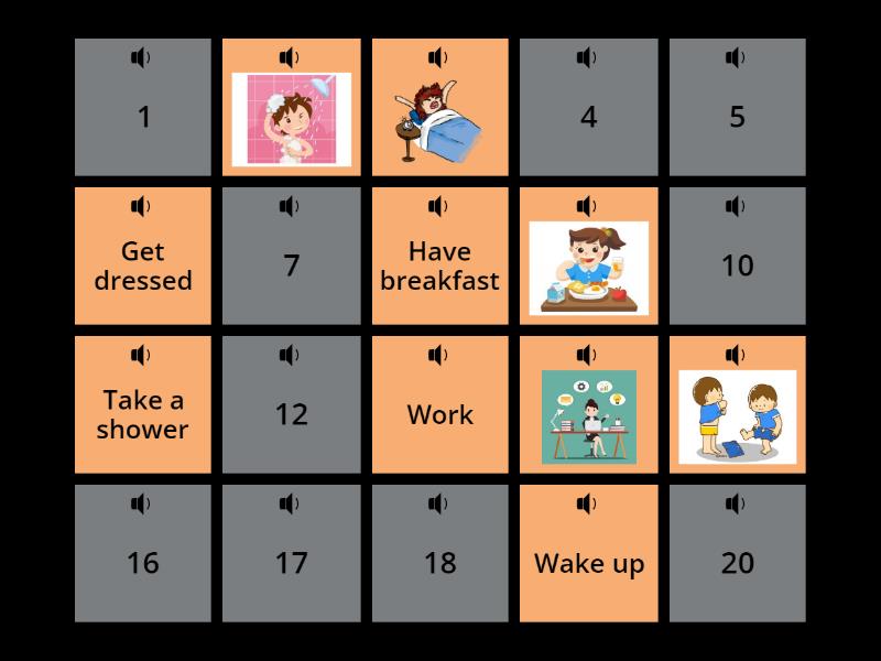 Daily routine - Matching pairs