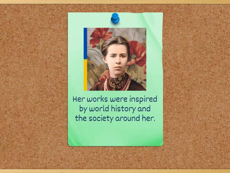 A Remarkable Ukrainian Woman- Lesya Ukrainka - Flash cards