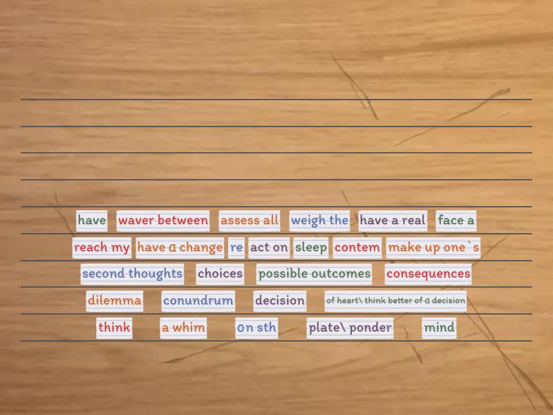 B2+ Unit 5B Choice Vocab MAGNETIC WORDS - Word magnets