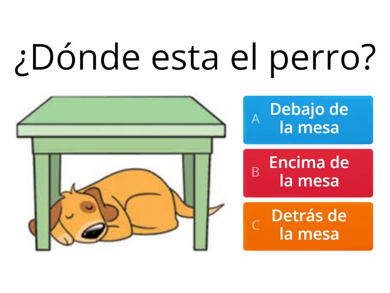 ¿Dónde esta..... ? - Cuestionario