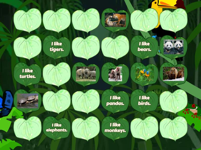 What animals do you like? - Matching pairs
