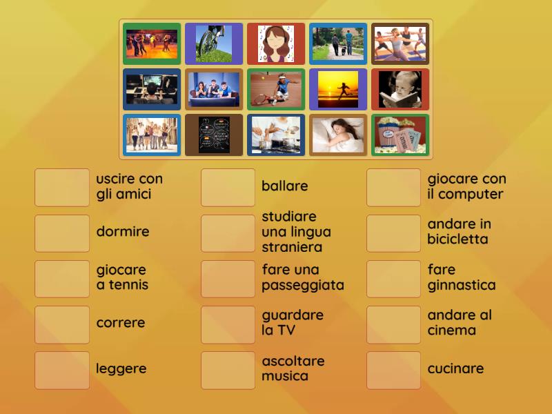 Il tempo libero - Abbinamenti