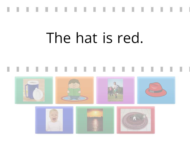 CVC sentences mystery game - Find the match