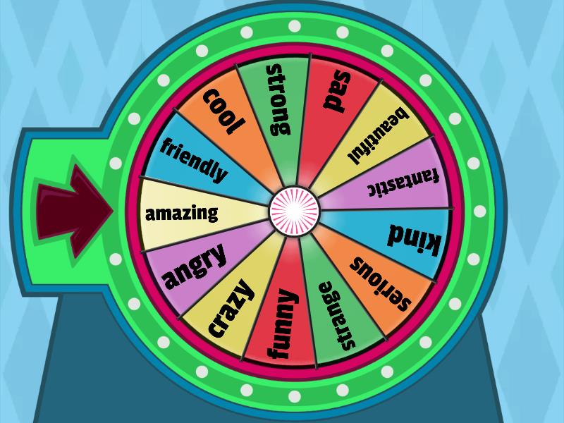 adjectives A1-A2 - Spin the wheel