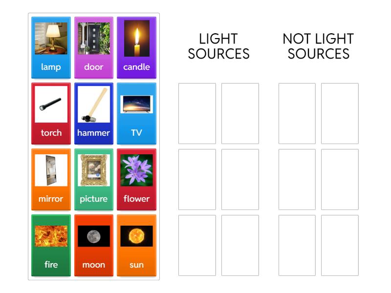 Light Source Recap - Group sort
