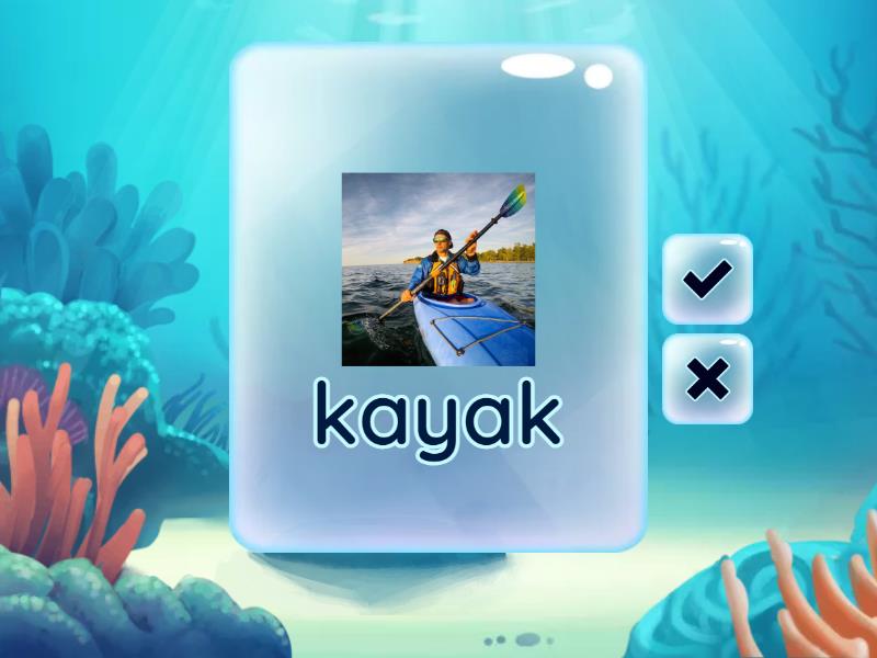 We're having fun at the beach - Flash cards