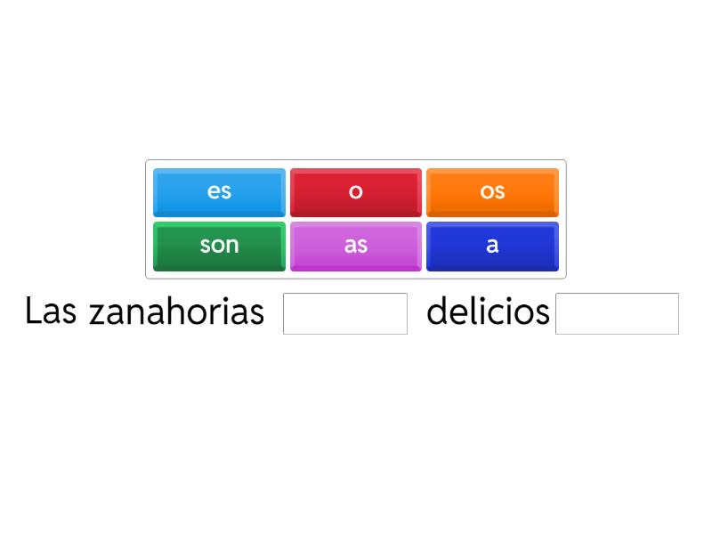 Unit 3B Verb TO BE (ser) - Complete the sentence