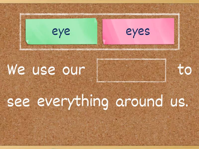 課文1 Our five senses - Complete the sentence