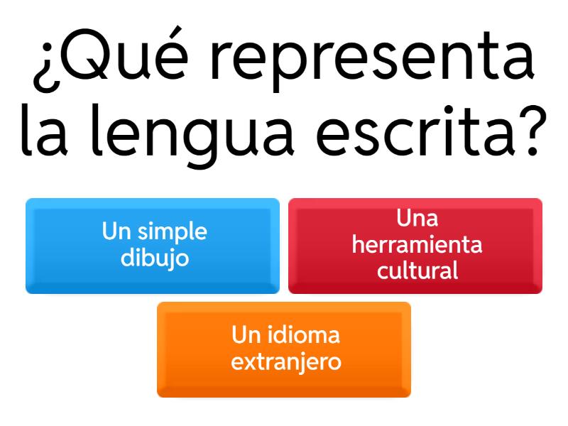 LA LENGUA ESCRITA - Quiz
