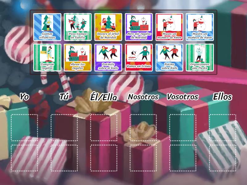 Verbos Regulares Navidad - Group sort