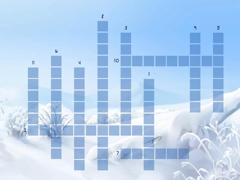 Christmas vocabulary - Crossword