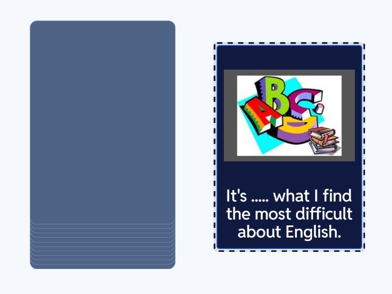 Adding emphasis. Cleft sentences - Speaking cards