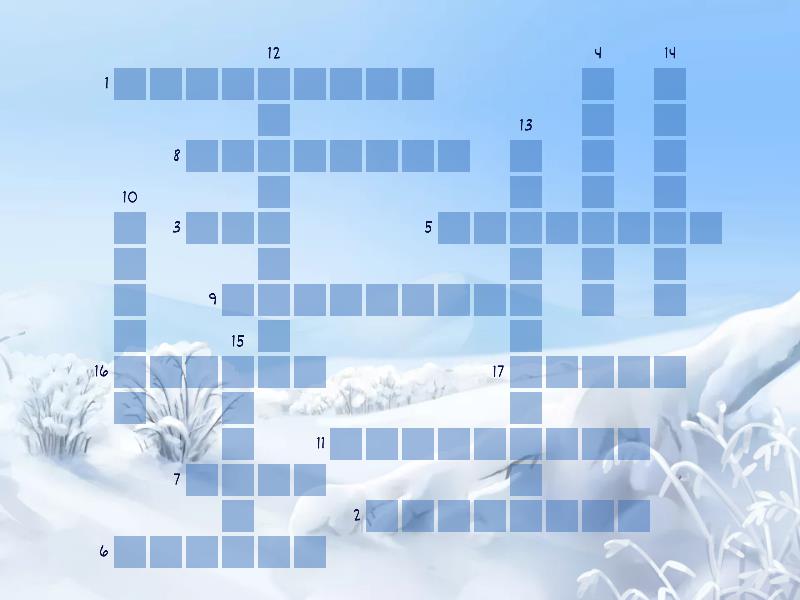 Christmas vocabulary - Crossword