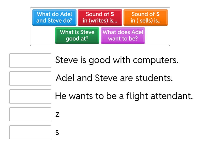 SG2/U9/ pronounciation/ conversation - Match up