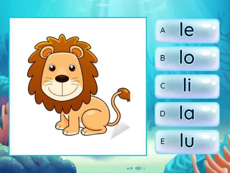 sílabas con l - Quiz