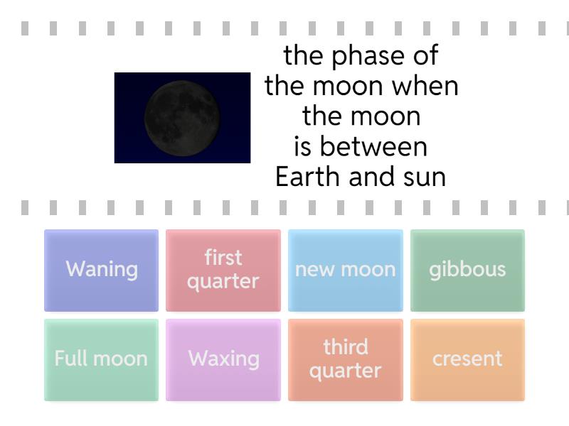 Moon Phases - Find the match