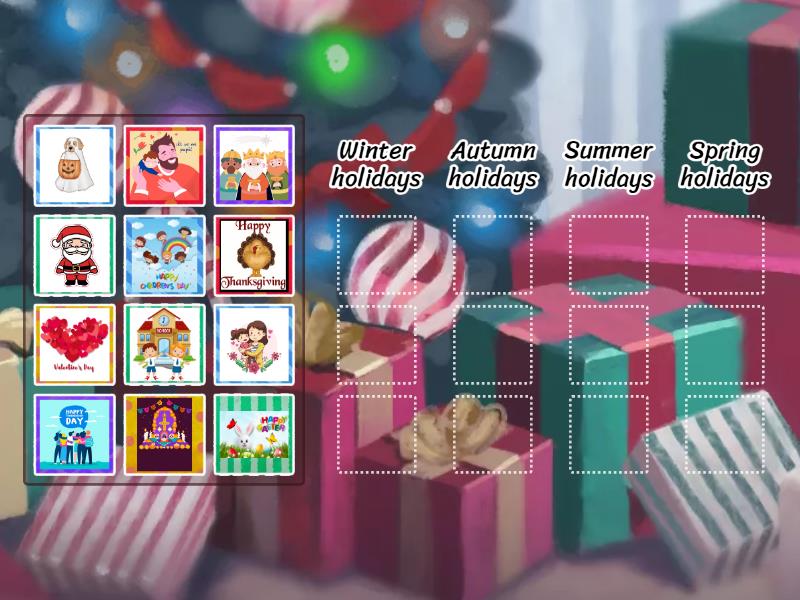 Holidays - Group sort