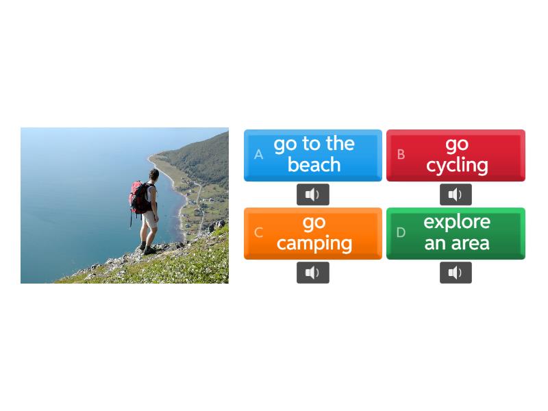 Go getter 3. Unit 3.1 Holiday match - Quiz