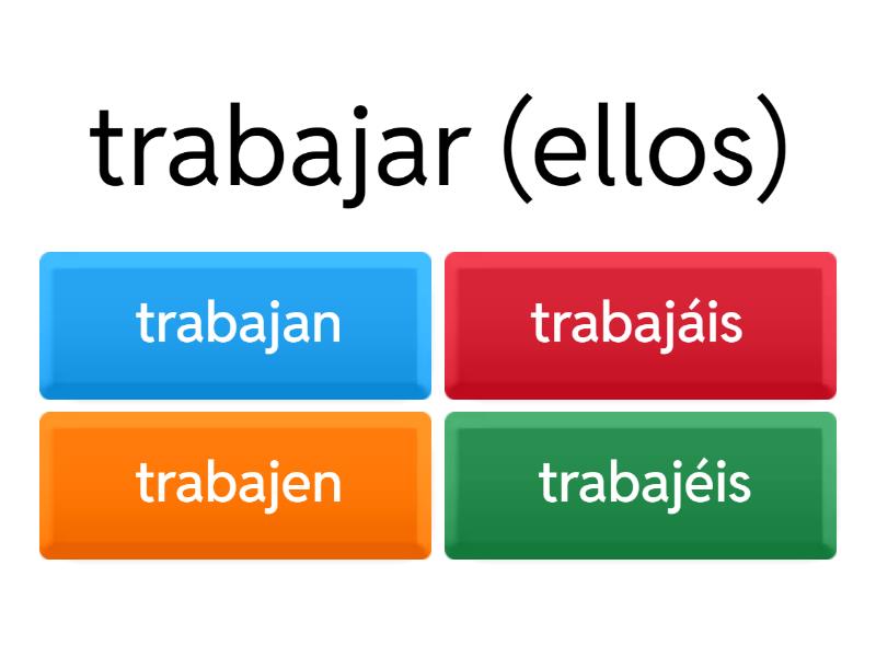 Verbos regulares -ar/-er/-ir - Quiz